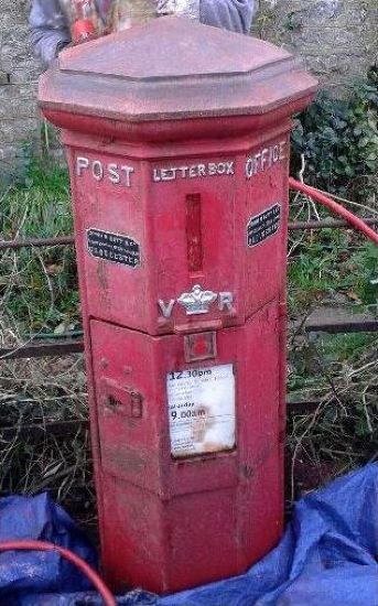 Britains Oldest Postbox Before Being Restored Editorial Stock Photo ...