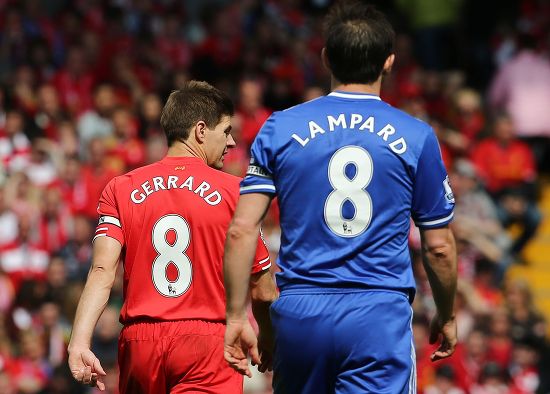 Number 8 Shirt Backs Steven Gerrard Editorial Stock Photo - Stock Image ...