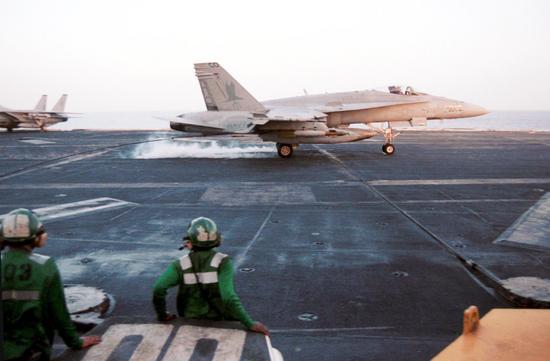 Sea Aboard Uss Theodore Roosevelt F18 Editorial Stock Photo - Stock ...