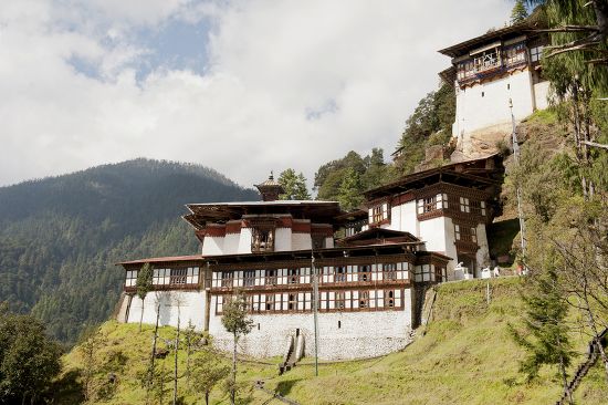 Secluded Buddhist Cheri Goemba Monastery Chagri Editorial Stock Photo ...