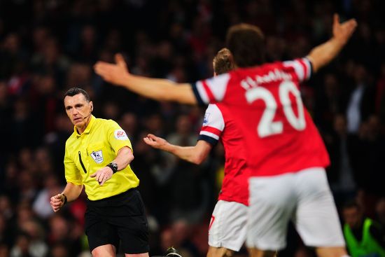 Mathieu Flamini Arsenal Appeals Referee Neil Editorial Stock Photo ...
