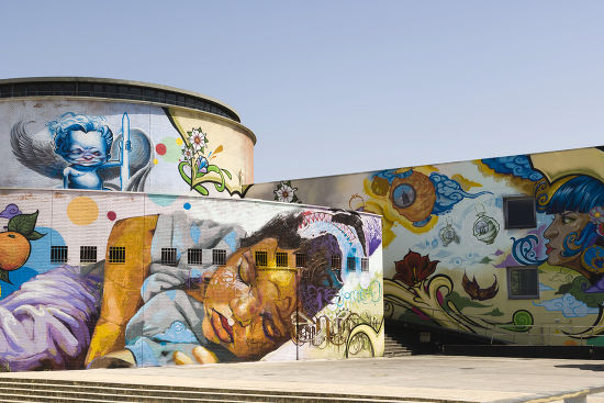 Graffiti Sevilla Internacional Bus Station Seville Editorial Stock ...