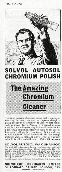 1960 Solvol Autosol Chromium Polish Editorial Stock Photo - Stock Image ...