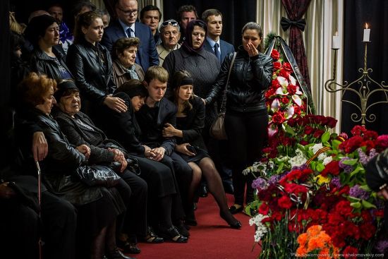 Family Members Mourn Funeral Vyacheslav Markin Editorial Stock Photo ...