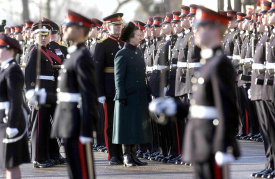 Princess Anne Inspecting Troops Editorial Stock Photo - Stock Image ...