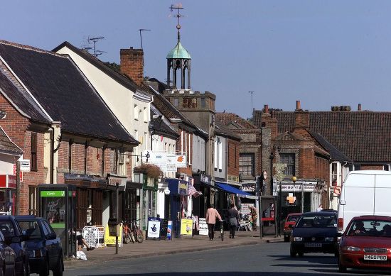 Watton High Street Watton Norfolk England Editorial Stock Photo - Stock ...