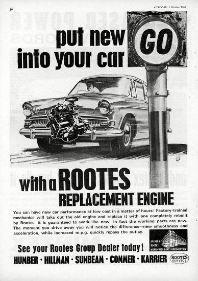 1965 Rootes Group Rootes Engine Editorial Stock Photo - Stock Image ...