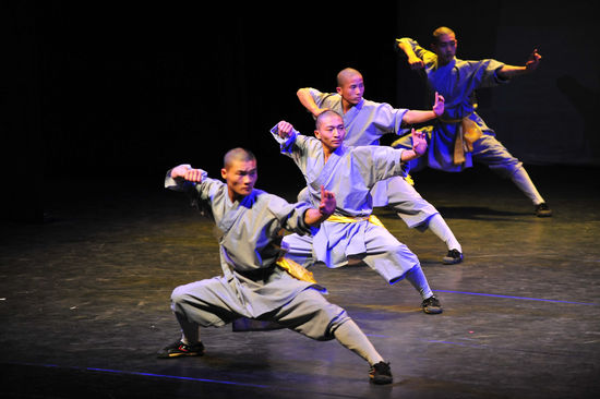 Shaolin Monks Perform Kung Fu Feats Editorial Stock Photo - Stock Image ...