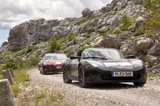 Tesla Roadster Front Tesla Models Electric Editorial Stock Photo ...