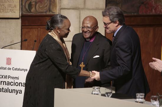 Barbara Hendricks Archbishop Desmond Tutu President Editorial Stock ...