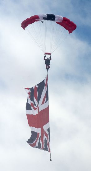 Red Devils Parachute Team Editorial Stock Photo - Stock Image ...