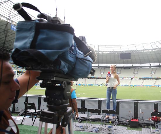 Mexican Tv Reporter Ines Sainz Working Editorial Stock Photo - Stock ...
