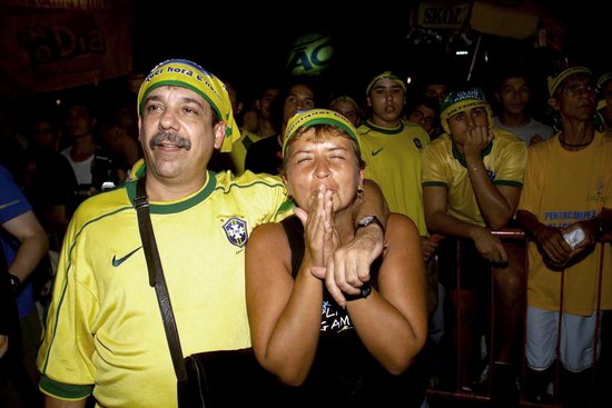 Brazil Football Fan Praying Victory Editorial Stock Photo - Stock Image ...