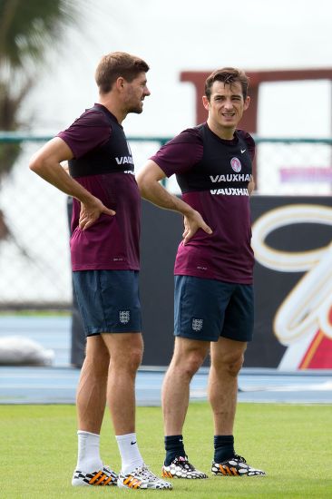 Steven Gerrard Leighton Baines England During Editorial Stock Photo ...