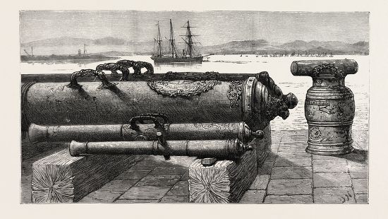 Guns Hms Courageux Gibraltar Courageux Wrecked Editorial Stock Photo ...