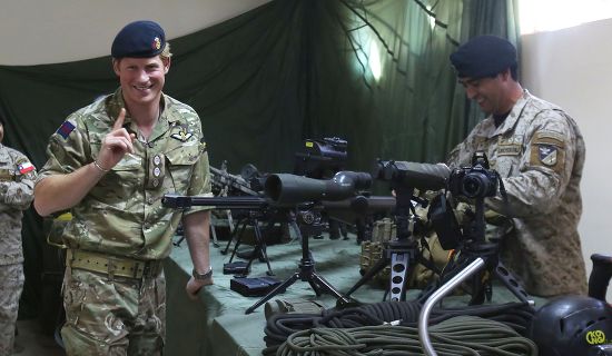 Prince Harry Shown Selections Sniper Rifles Editorial Stock Photo ...