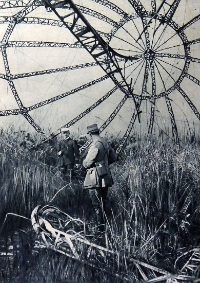 Framework Zeppelin Shot Down Vardar Marshes Editorial Stock Photo ...