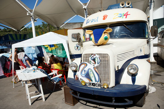Argentinian Bus That Made Makeshift Campsite Editorial Stock Photo ...