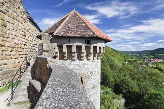 Ruins Hohenrechberg Castle Rechberg Ostalb District Editorial Stock ...