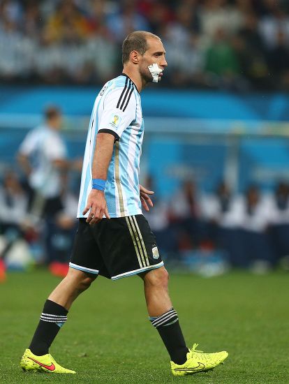 Pablo Zabaleta Argentina Padded Dressing Wound Editorial Stock Photo ...
