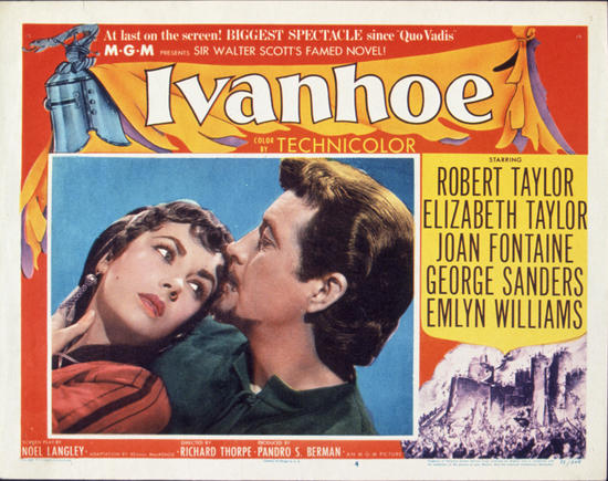 Film Stills Ivanhoe 1952 Romance Elizabeth Editorial Stock Photo ...