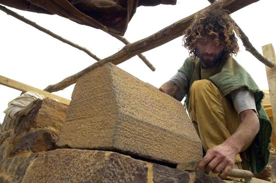 Stone Mason Work Chateau Guedelon Which Editorial Stock Photo - Stock ...