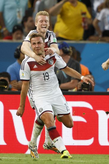 Mario Gotze Germany Celebrates Scoring Goal Editorial Stock Photo ...