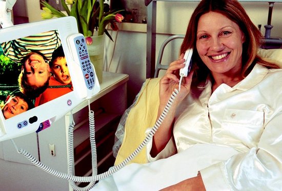 Bedside Computer Terminal Which Gives Patients Editorial Stock Photo ...