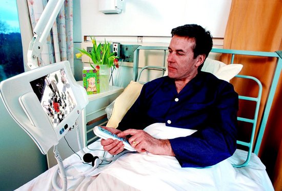 Bedside Computer Terminal Which Gives Patients Editorial Stock Photo ...