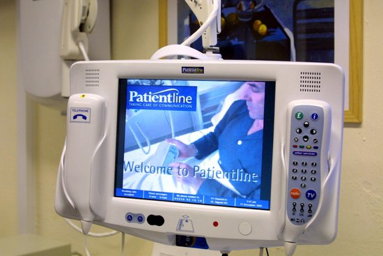 Bedside Computer Terminal Which Gives Patients Editorial Stock Photo ...