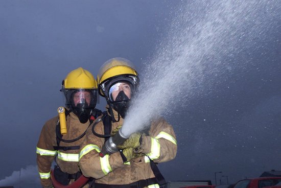 Royal Navy Practising Fire Hose Editorial Stock Photo - Stock Image ...