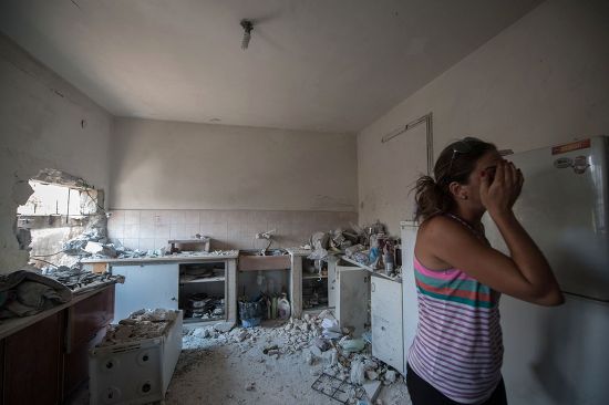 Resident Walks Out Her Kitchen Damaged Editorial Stock Photo - Stock ...