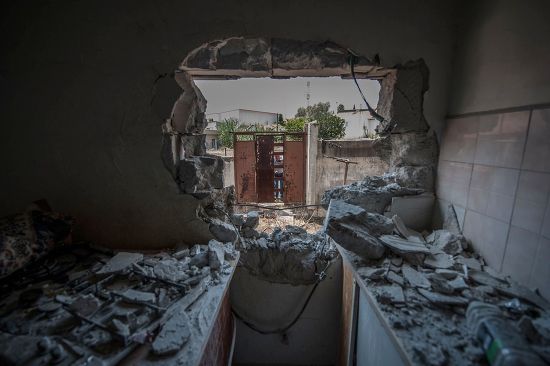 Man Takes Photographs Damage House Following Editorial Stock Photo ...
