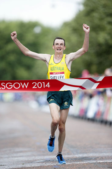 Michael Shelley Australia Wins Mens Marathon Editorial Stock Photo ...