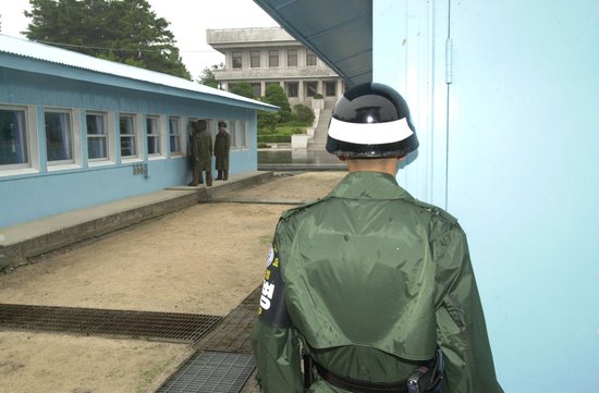 South Korean Soldier Rok Stands Guard Editorial Stock Photo - Stock ...