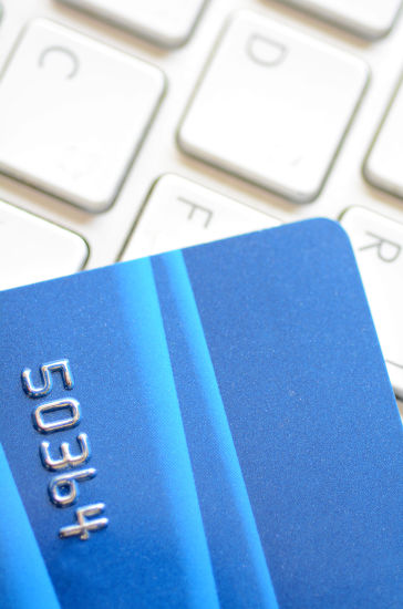Debit Card On Computer Keyboard Editorial Stock Photo - Stock Image ...