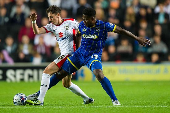 Mark Randall Mk Dons Chris Arthur Editorial Stock Photo - Stock Image ...