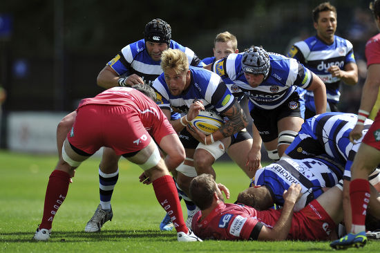 Dominic Day Bath Takes On Scarlets Editorial Stock Photo - Stock Image ...