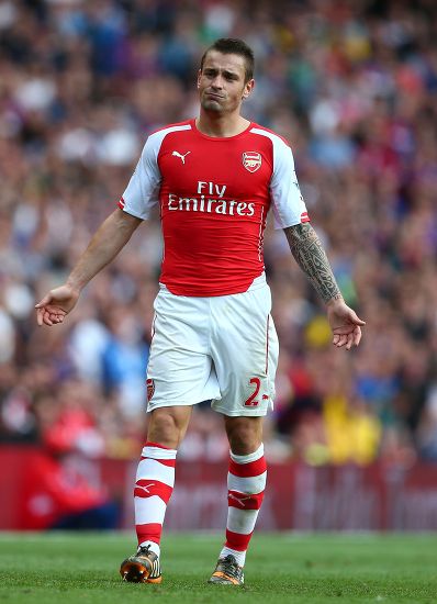 Mathieu Debuchy Arsenal Gestures Editorial Stock Photo - Stock Image ...