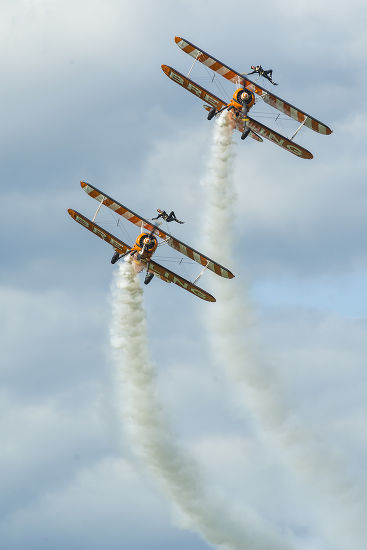 Breitling Wing Walkers Do Acrobatic Display Editorial Stock Photo ...