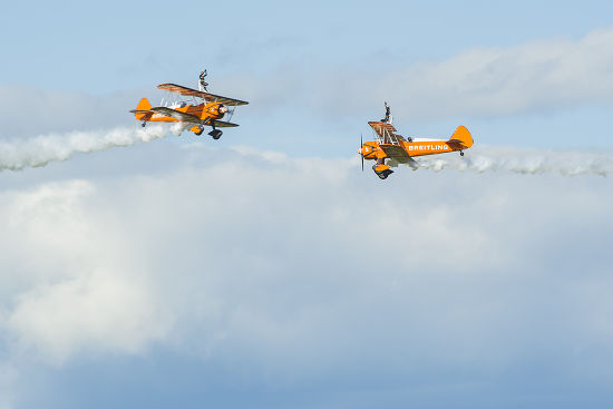 Breitling Wing Walkers Do Acrobatic Display Editorial Stock Photo ...