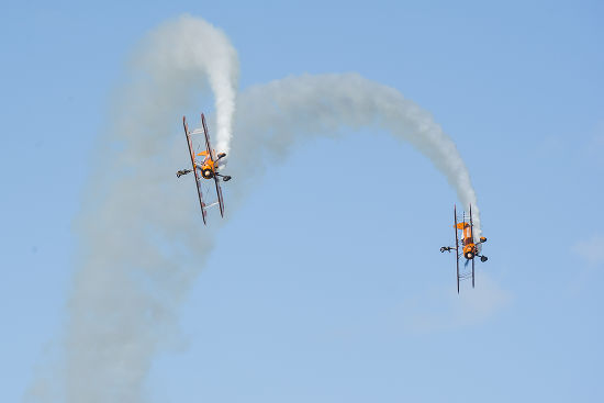 Breitling Wing Walkers Do Acrobatic Display Editorial Stock Photo ...