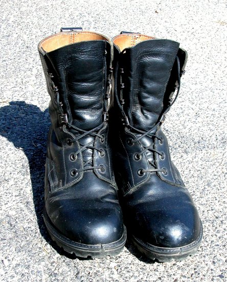 Standard Issue British Army Boots Editorial Stock Photo - Stock Image ...