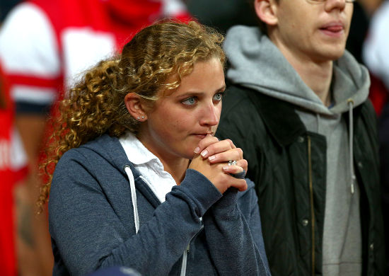 Nervous Looking Arsenal Fan Gestures Pray Editorial Stock Photo - Stock ...