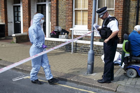 Forensic Soco Officers Scene On Tennyson Editorial Stock Photo - Stock ...