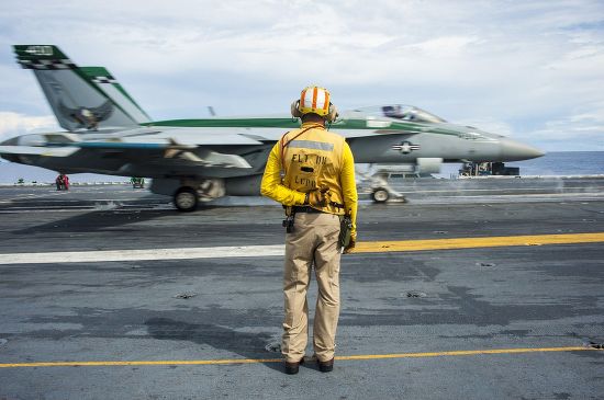 Fa18e Super Hornet Dambusters Strike Fighter - Foto de stock de ...
