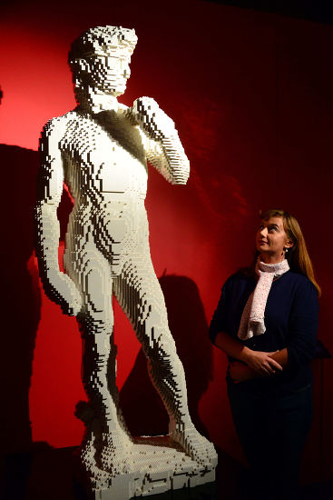 David Lego Sculpture Editorial Stock Photo - Stock Image | Shutterstock