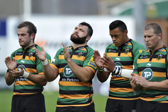 Northampton Saints Players Honour Minutes Applause Editorial Stock ...