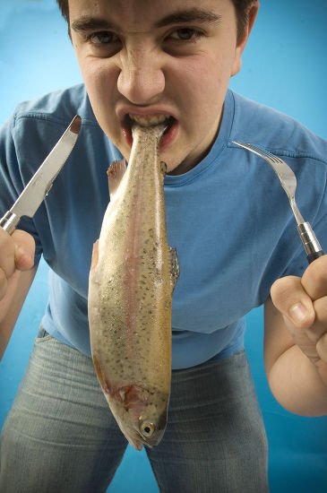 Model Released Young Man Fish His Editorial Stock Photo - Stock Image ...