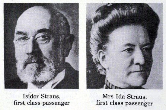 Isidor Ida Straus Who Both Died Editorial Stock Photo - Stock Image ...